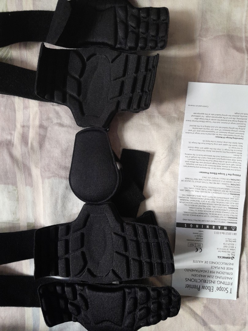Breg T scope premier elbow brace( right), Health & Nutrition, Braces ...