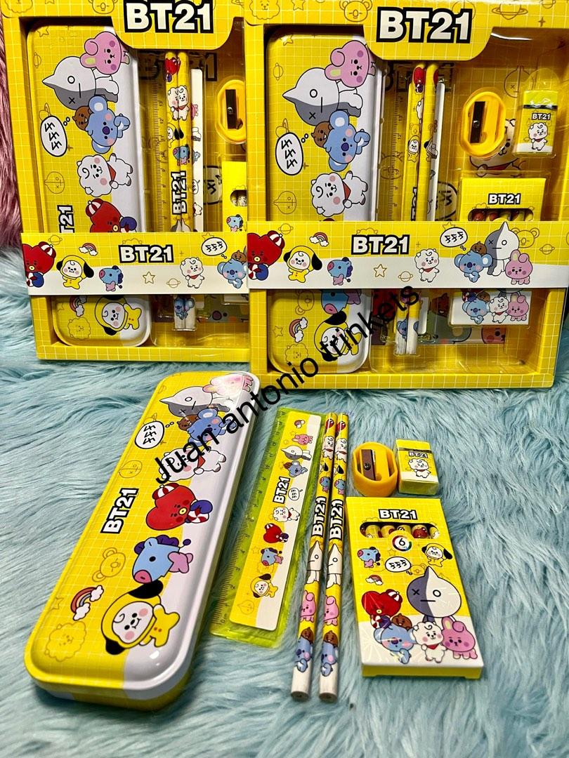 BT21 Stationery Pencil Case Set, Hobbies & Toys, Stationary & Craft ...