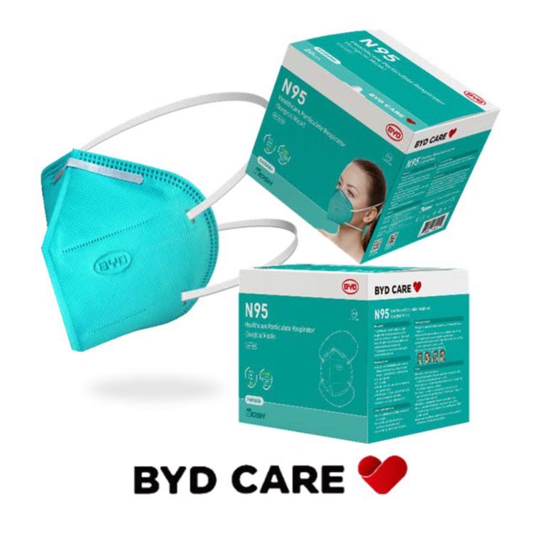 BYD Care N95 healthcare particulate respirator mask, Health & Nutrition ...