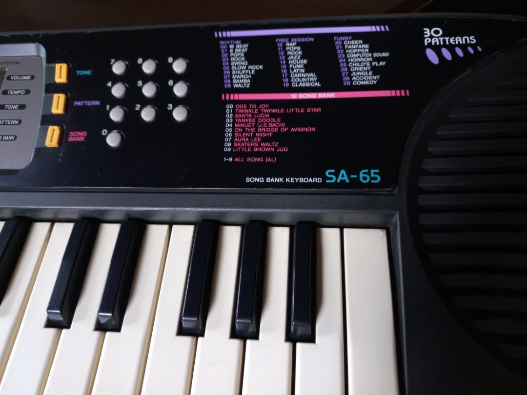 Casio SA-65 Portable Piano Keyboard, Hobbies & Toys, Music & Media ...