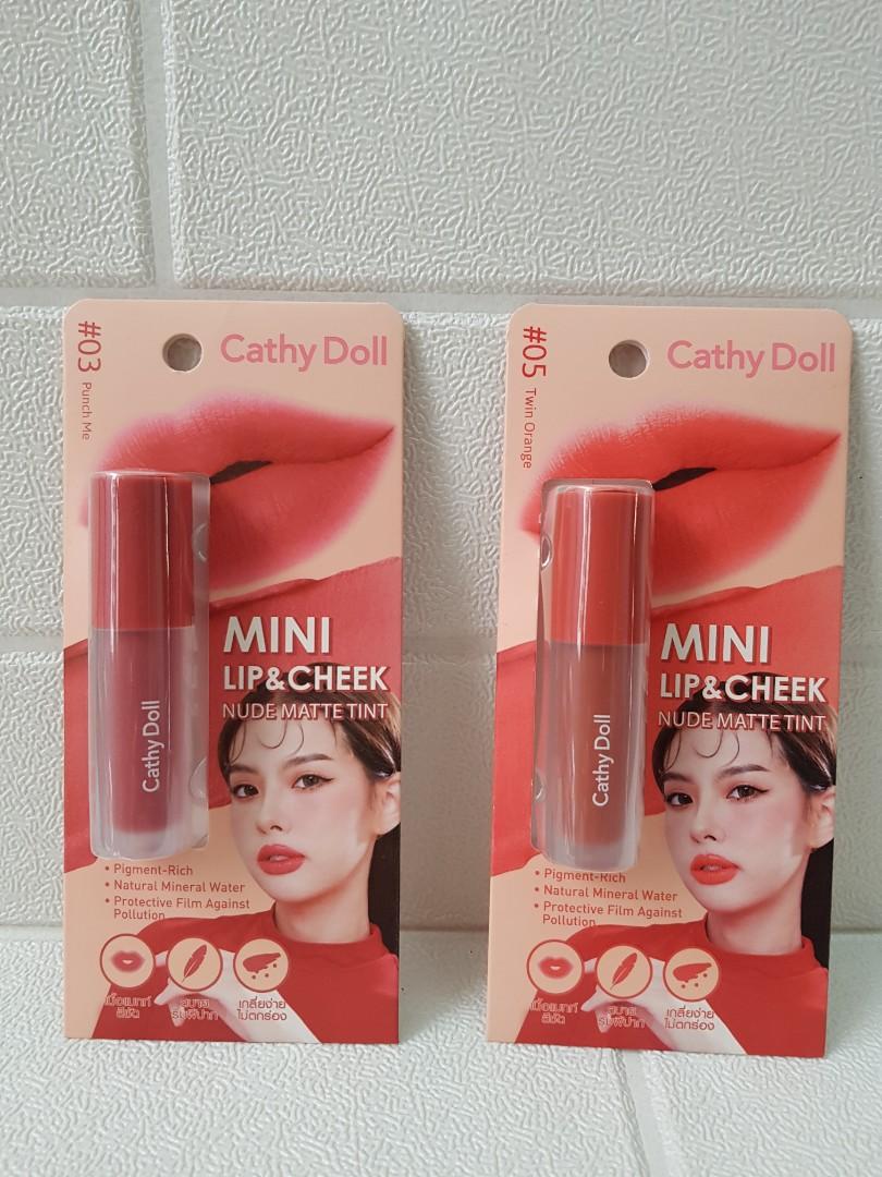Cathy Doll Mini Lip & Cheek Nude Matte Tint, Kesehatan & Kecantikan ...