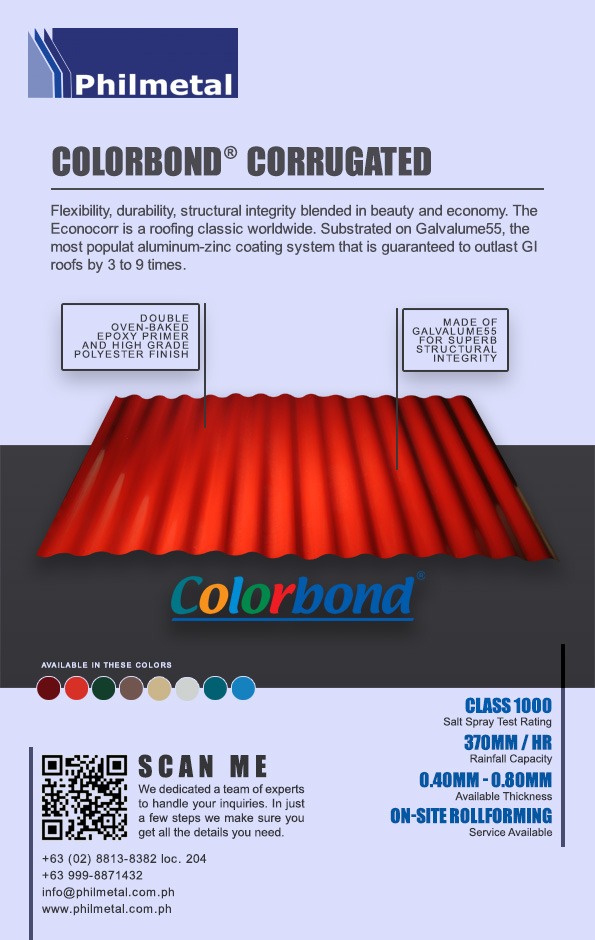COLORBOND® Durability & Economy Roofing Profile, Commercial ...
