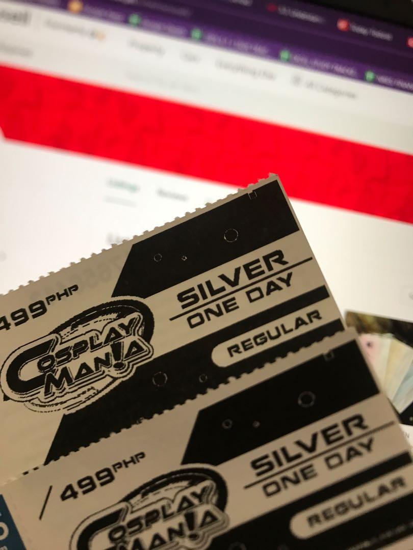 Cosplay Mania Cosmania Silver Day 2 Ticket, Tickets & Vouchers, Event ...