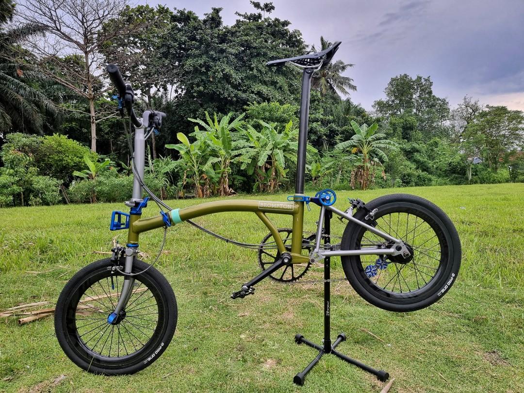 Custom build 9kg Brompton Titanium Superlight M6E Black Edition, Sports Equipment, Bicycles ...