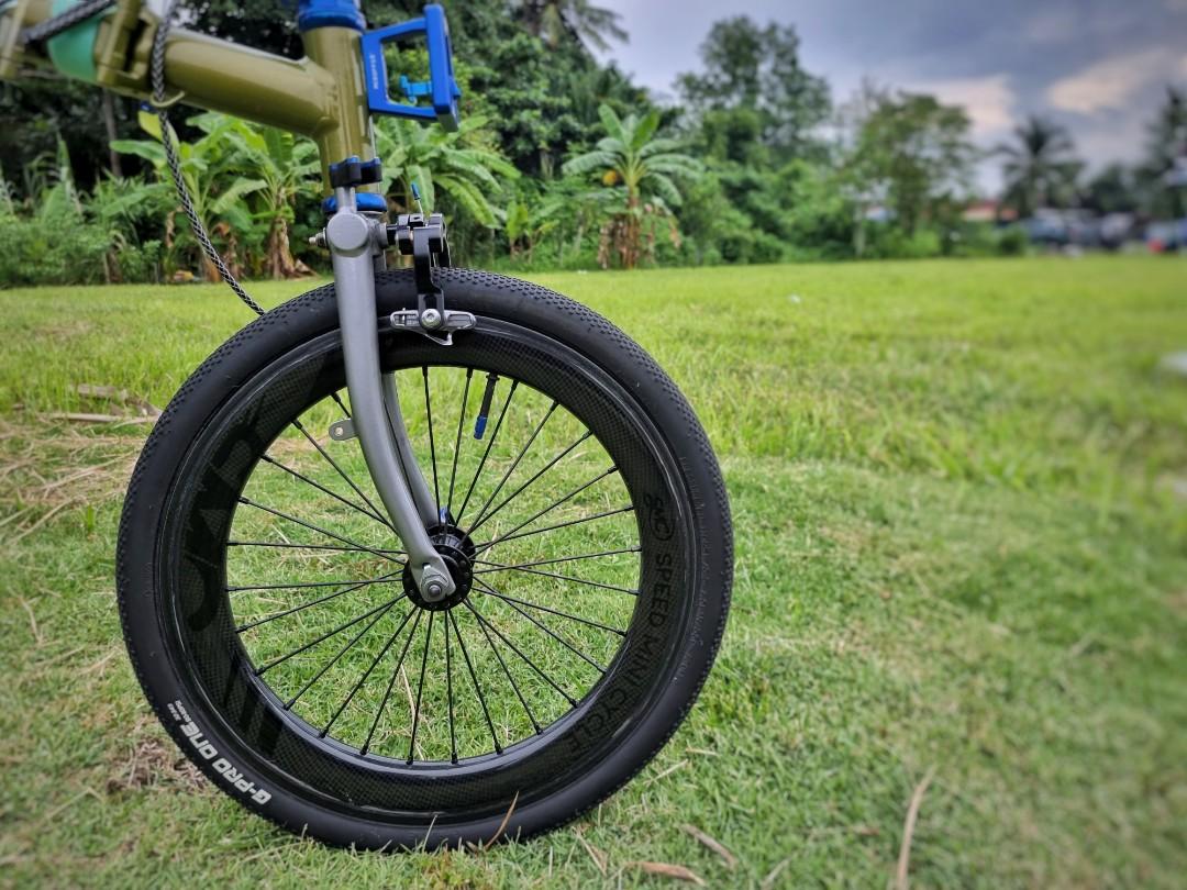 Custom build 9kg Brompton Titanium Superlight M6E Black Edition, Sports ...