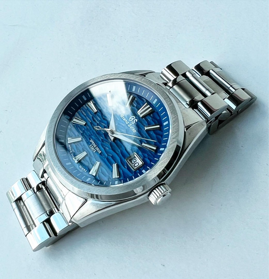 Custom Seiko Mod Blue Birch GS 39mm, Men's Fashion, Watches ...