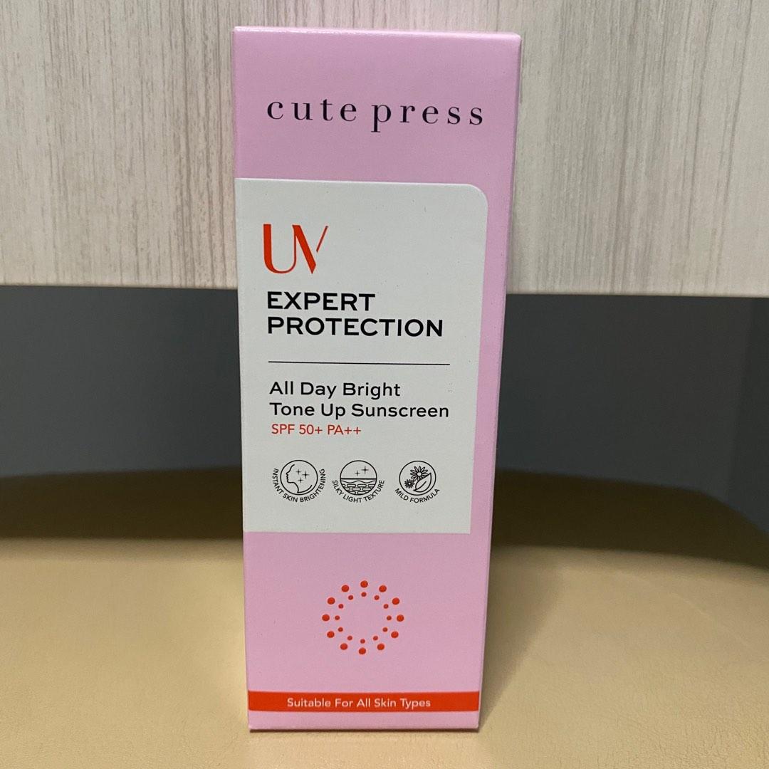 Cute press UV Expert Protection All Day Bright Tone Up Sunscreen SPF 50 ...