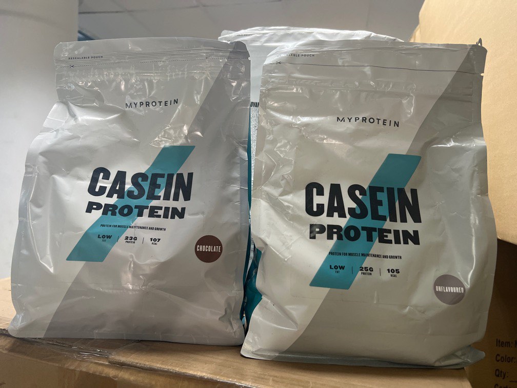 [Damage] Myprotein Casein Protein 1kg, Health & Nutrition, Health ...