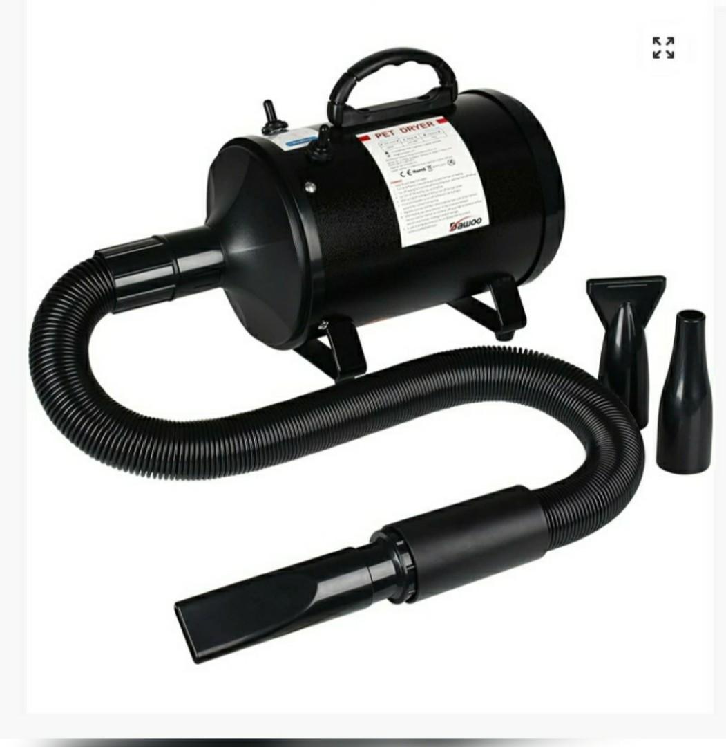 Dog cat hot air blower powerful air dryer variable speed setting 2600W ...