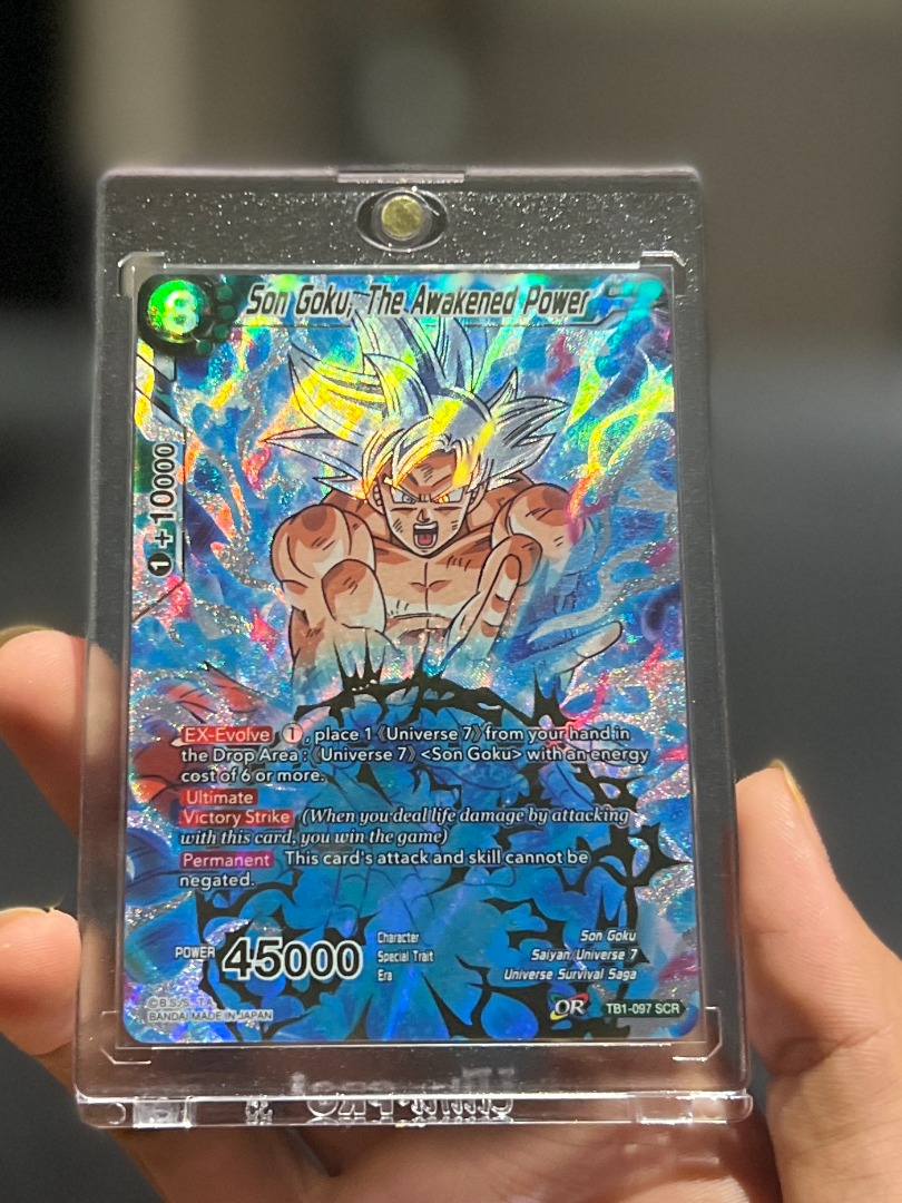 Dragonball TCG Son Goku Awakened Power - SCR (TB1), Hobbies & Toys ...