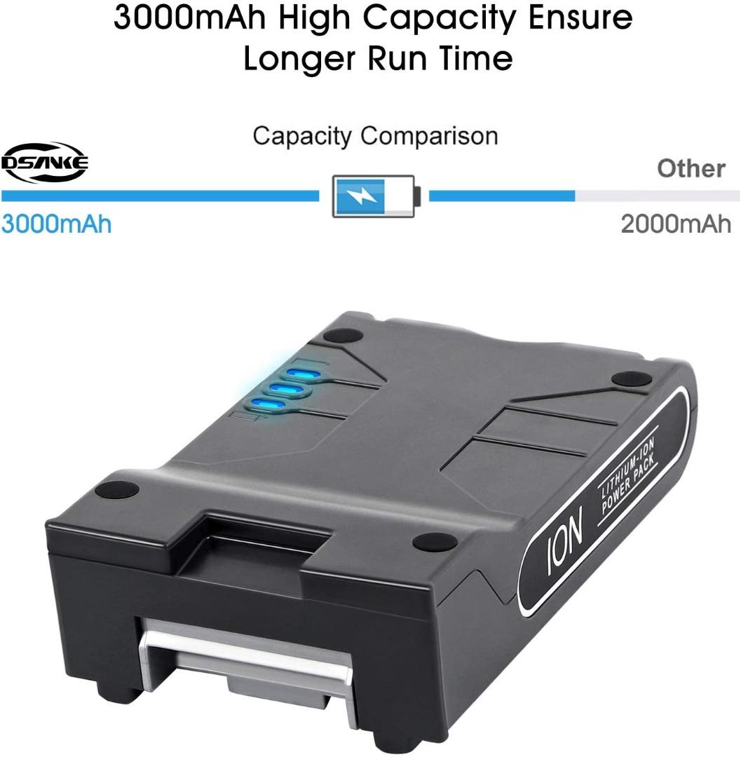 "DSANKE XBAT200 25.2V 3000mAh Replacement Battery for XBAT200 Shark ION ...