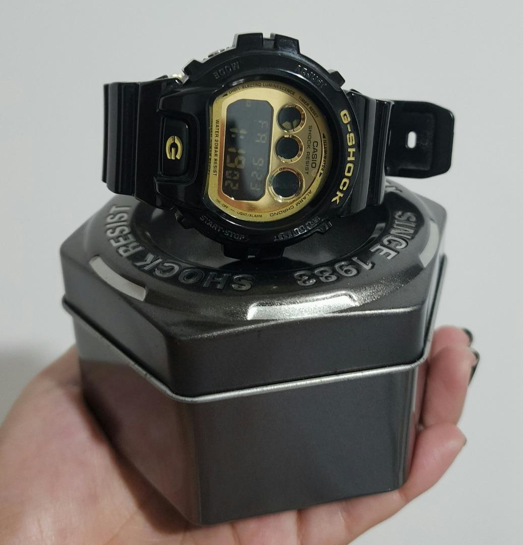 Gshock DW6900 black and gold, Men's Fashion, Watches & Accessories ...