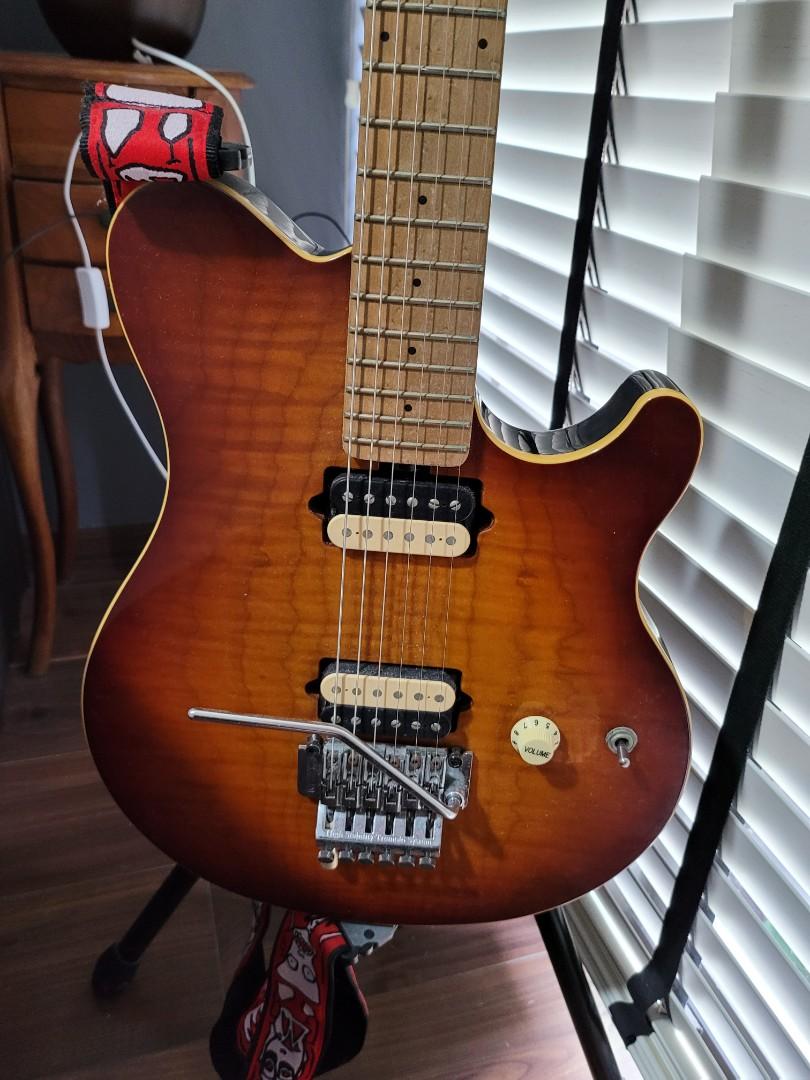 EBMM Ernie Ball Music Man Axis Wolfgang guitar, Hobbies & Toys, Music ...