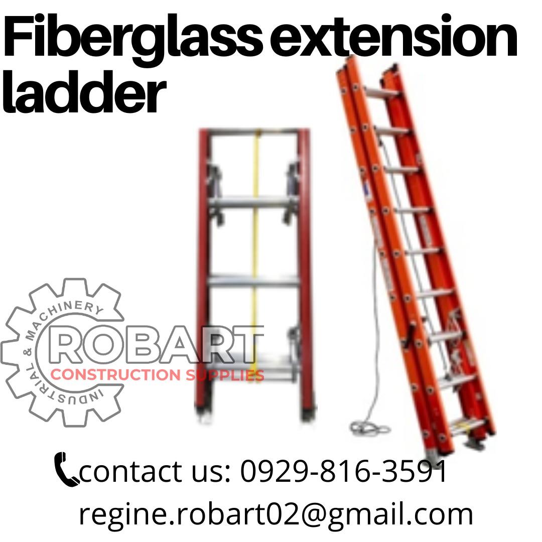 Fiber glass extension ladder, Commercial & Industrial, Construction ...