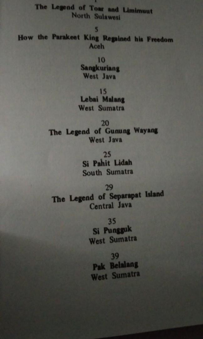 folk tales from indonesia, Hobbies & Toys, Books & Magazines ...