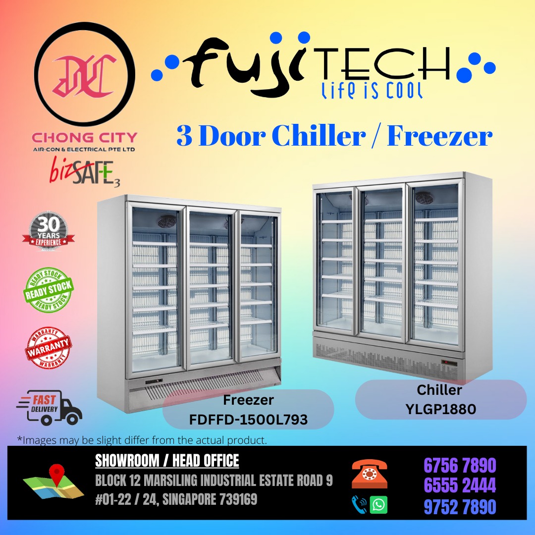 FUJITECH 3 Door Chiller / Freezer, TV & Home Appliances, Kitchen Appliances, Refrigerators ...