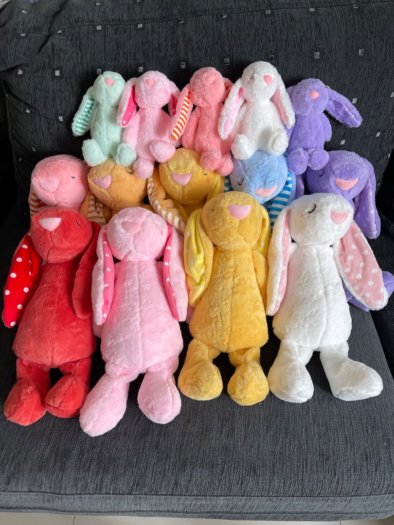 Fun claw sleepy bunnies plushie / keychain, Hobbies & Toys, Toys ...
