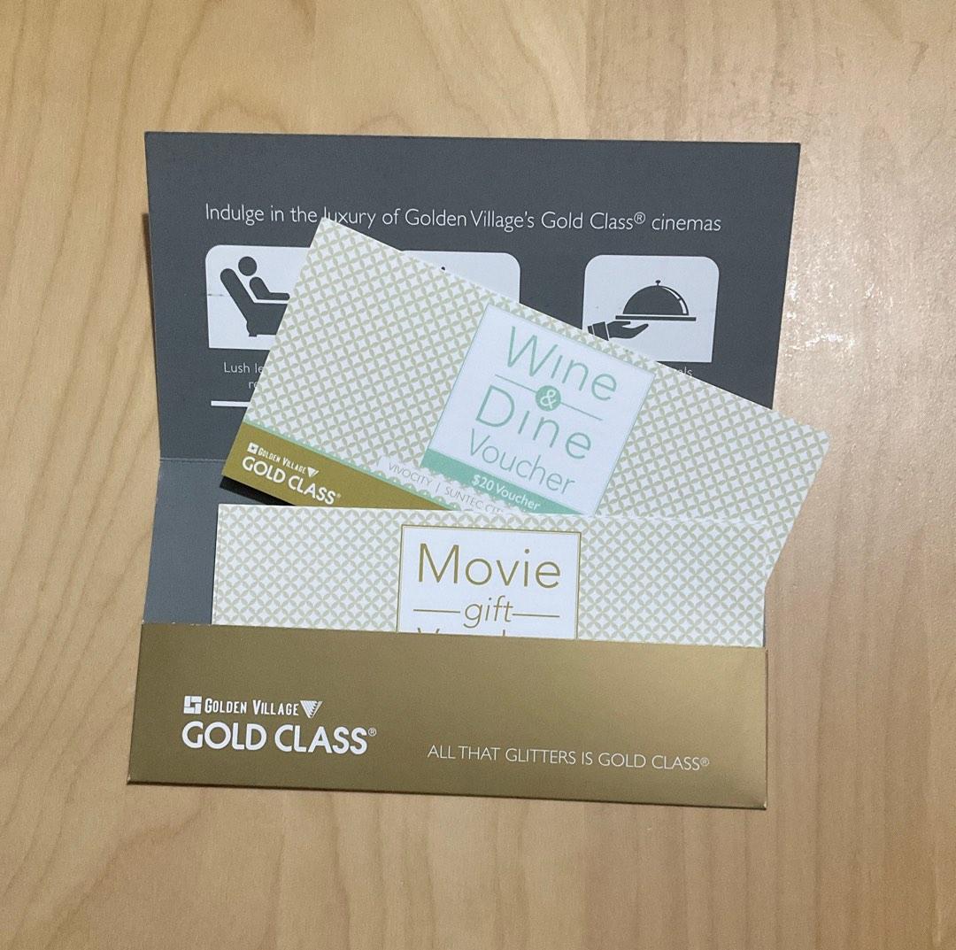 Golden Village GV Gold Class All Day Ticket, Tickets & Vouchers, Event ...