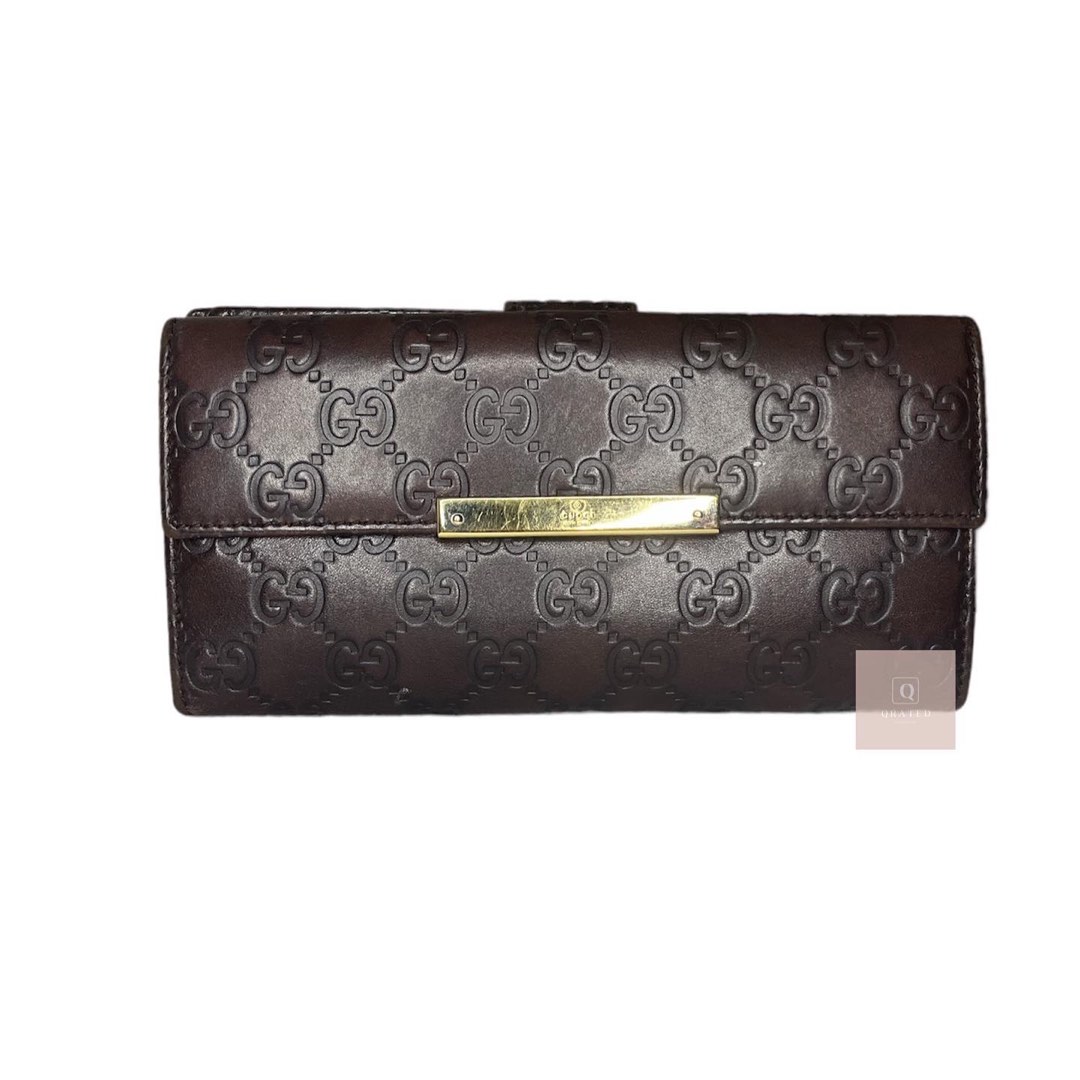 Gucci guccissima wallet, Luxury, Bags & Wallets on Carousell