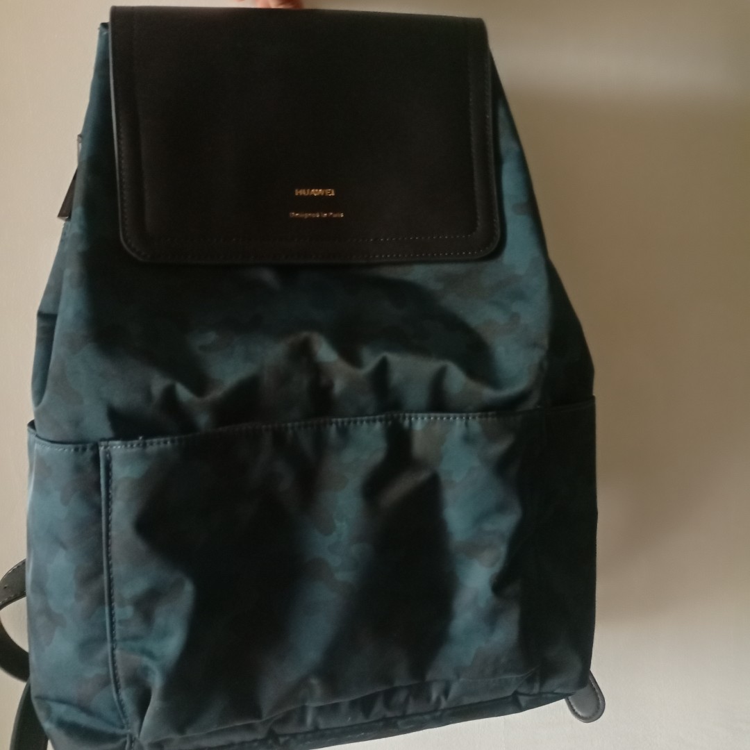 Huawei Laptop Leather Backpack w/ Leather Strap, Women's Fashion, Bags ...