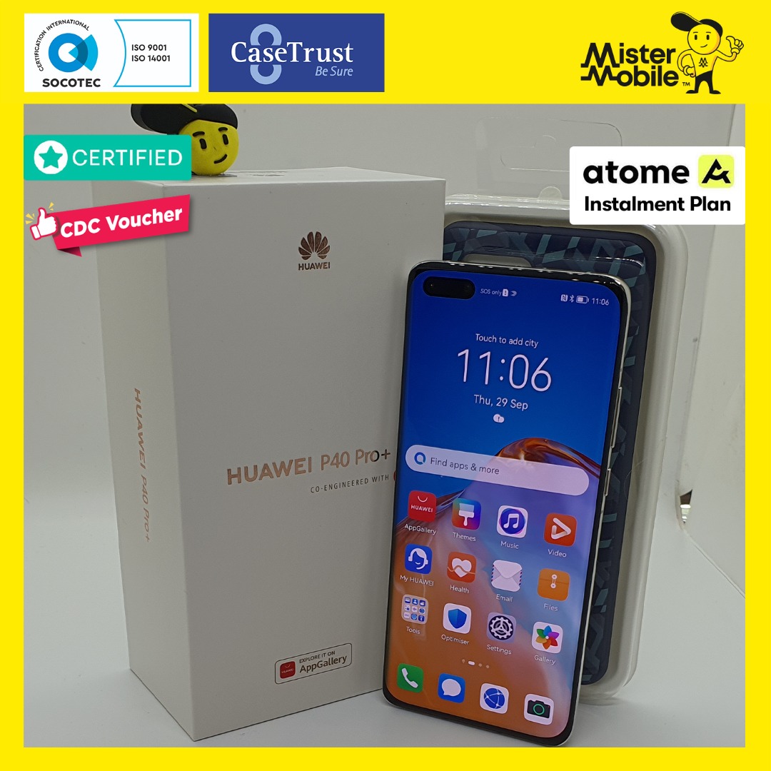 Huawei P40 Pro Plus 512 512GB Ice White Local Used Set, Mobile Phones ...