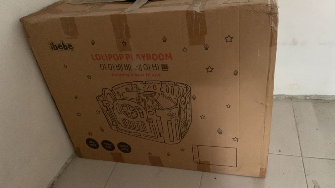 Ibebe lollipop playroom fence pagar bayi NEW, Bayi & Anak, Ranjang Bayi di Carousell