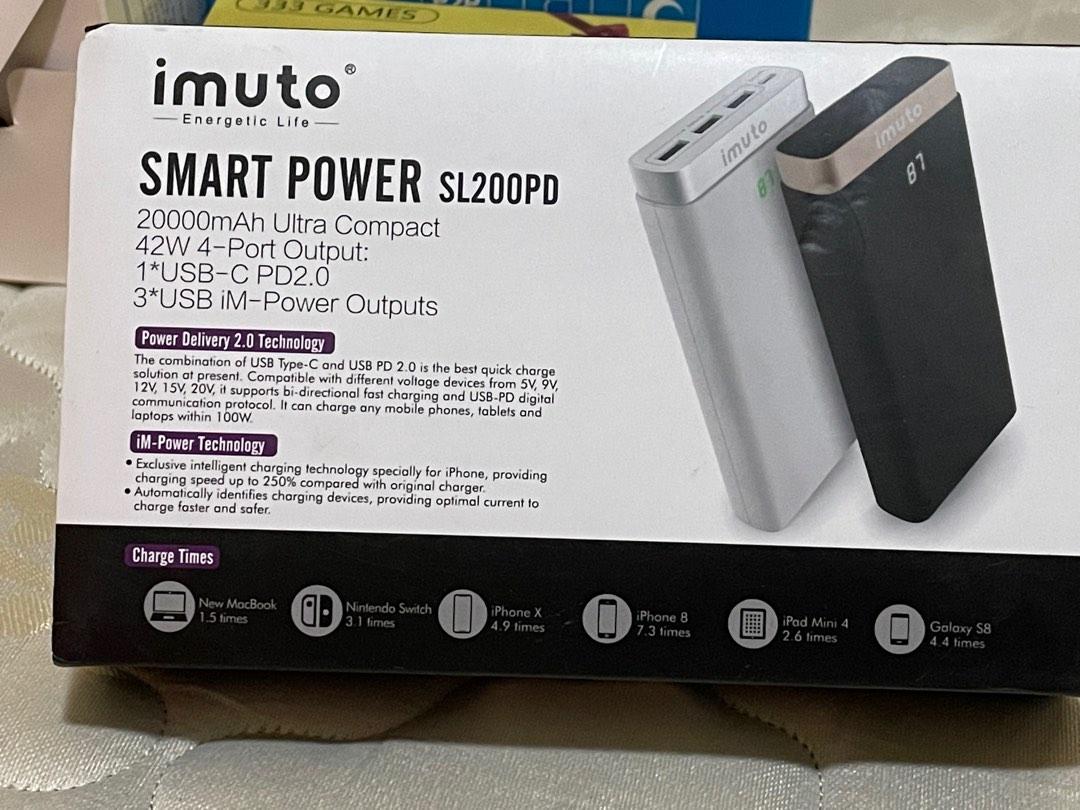 IMuto smart power sl200pd power bank, Mobile Phones & Gadgets, Mobile ...