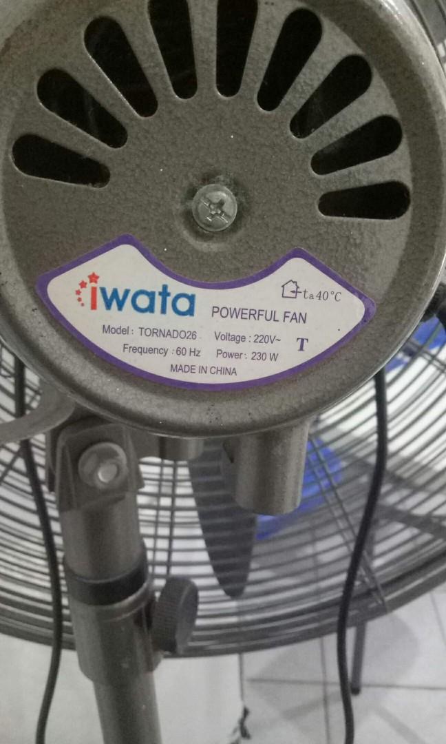 Iwata Industrial Fan, Furniture & Home Living, Lighting & Fans, Fans on ...
