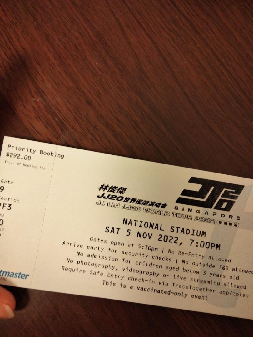 Jj Lin tickets 6 seated together CAT 2, Tickets & Vouchers, Event Tickets on Carousell