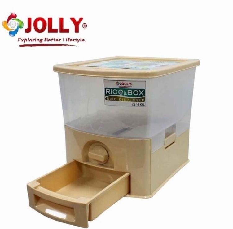 JOLLY RICE BOX / RICE DISPENSER 10KG, Furniture & Home Living, Home ...