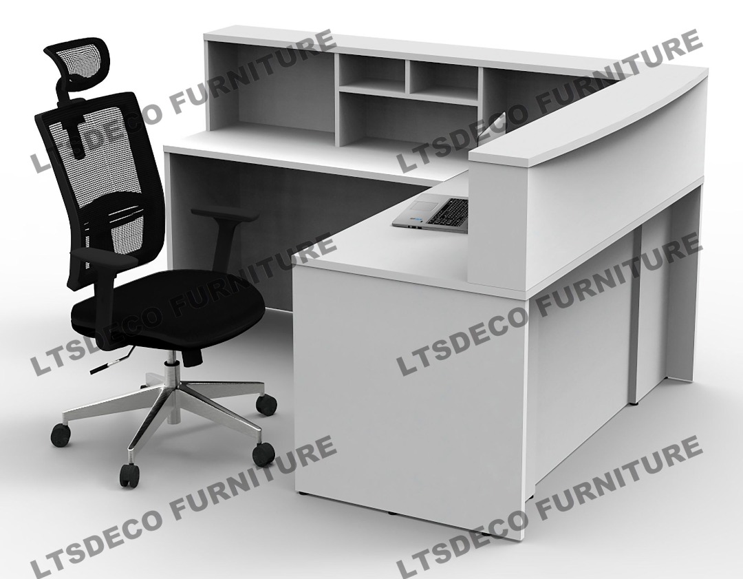L SHAPE CONFERENCE TABLE OFFICE PARTITION, Furniture & Home Living ...