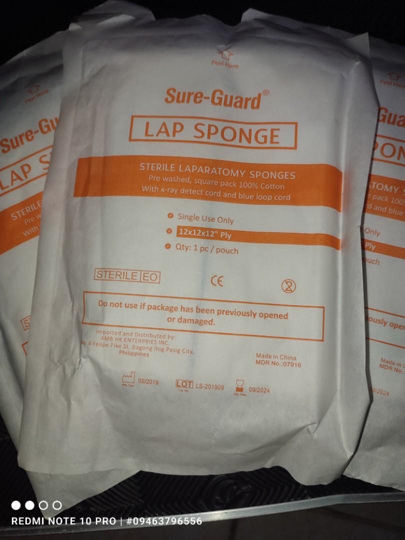 Lap Sponge/Laparotomy Sponge, Health & Nutrition, Medical Supplies ...