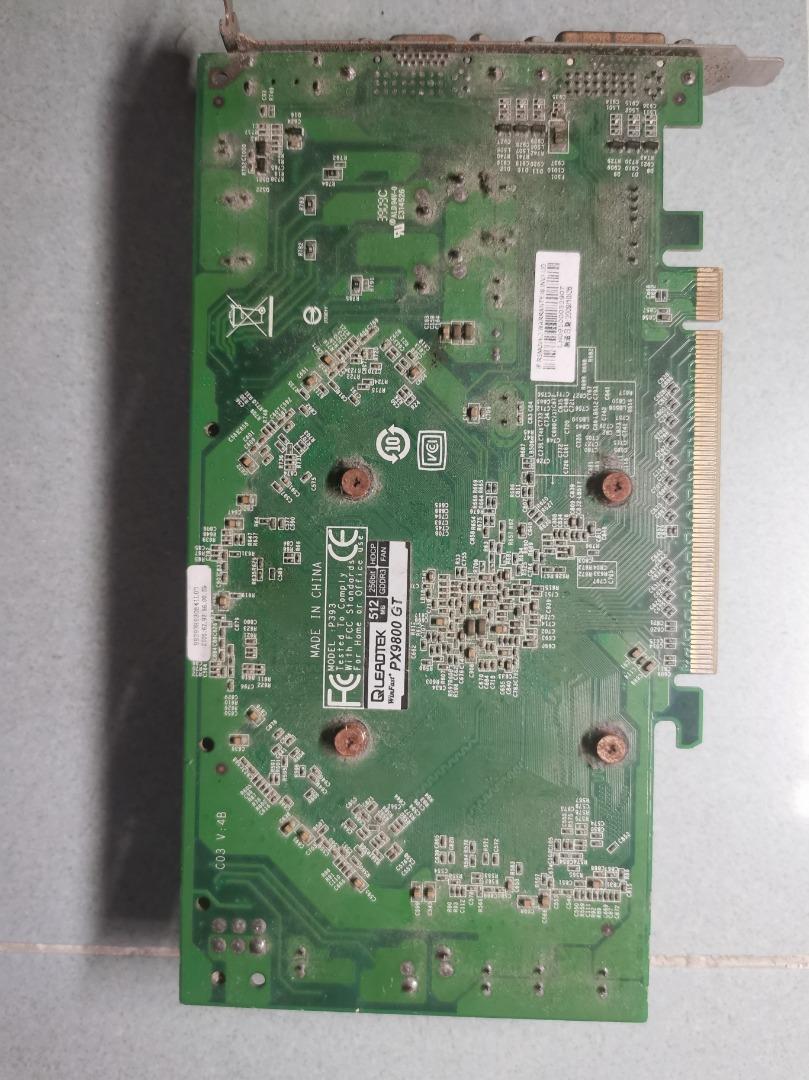 Leadtek WinFast PX9800 GT 顯示卡 Display Card 512MB GDDR3, 電腦＆科技, 電腦周邊及配件 ...