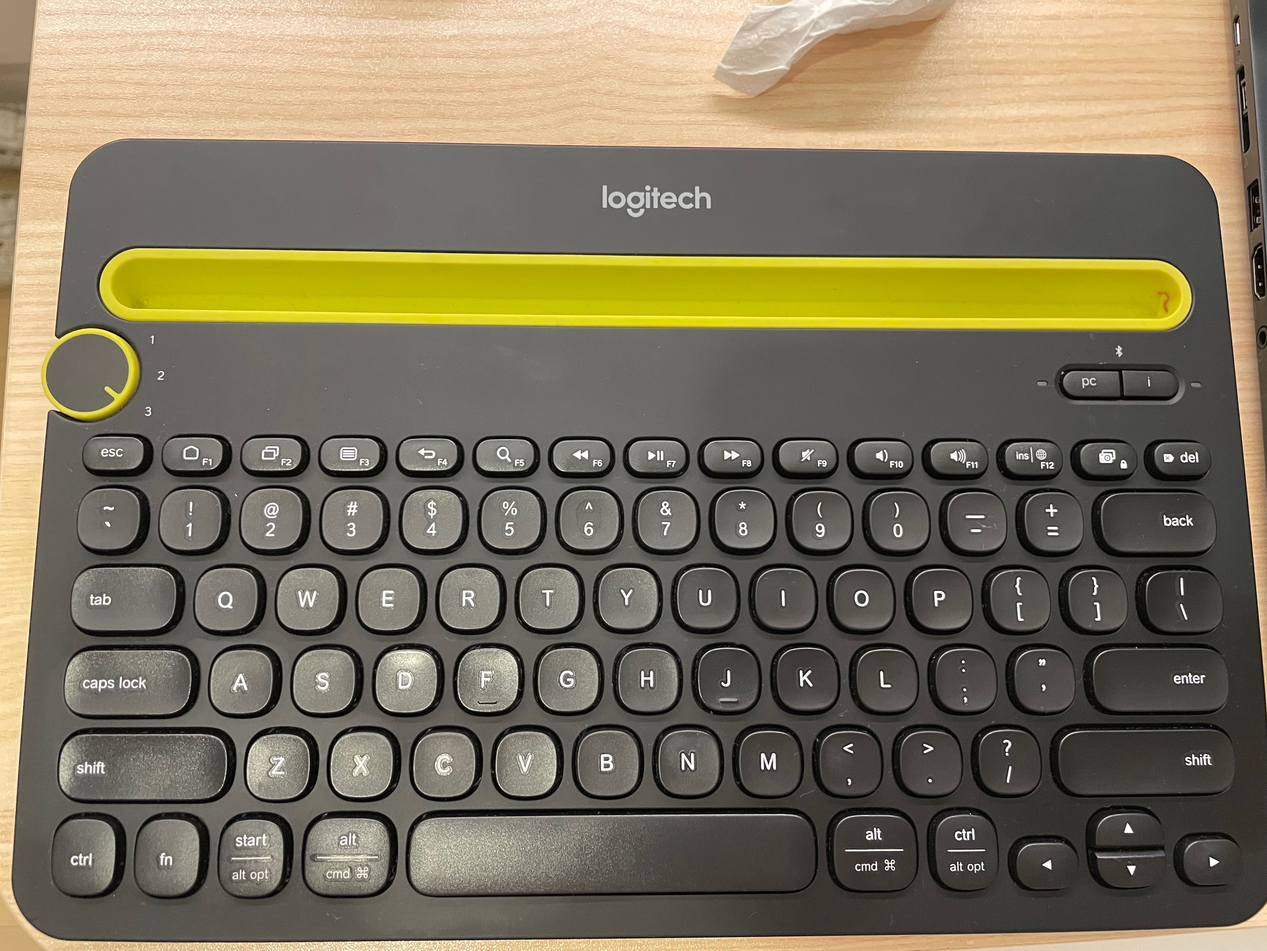 logitech Bluetooth keyboard k480 藍牙鍵盤, 手提電話, 其他 - Carousell