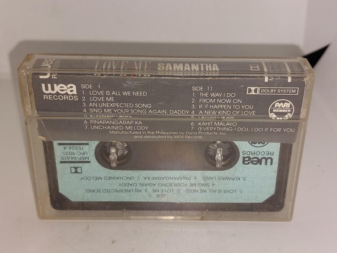 Love Me Samantha Chavez Collectible Cassette Tape Songs Album Music OPM Collection, Hobbies ...