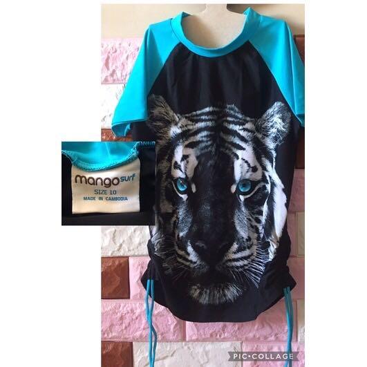 Mango Rash Guard / bra preloved, Men's Fashion, Tops & Sets, Swim Top ...