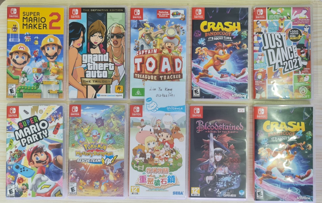 Mario Maker 2, GTA Trilogy, Captain Toad, Crash Bandicoot 4, Just Dance ...