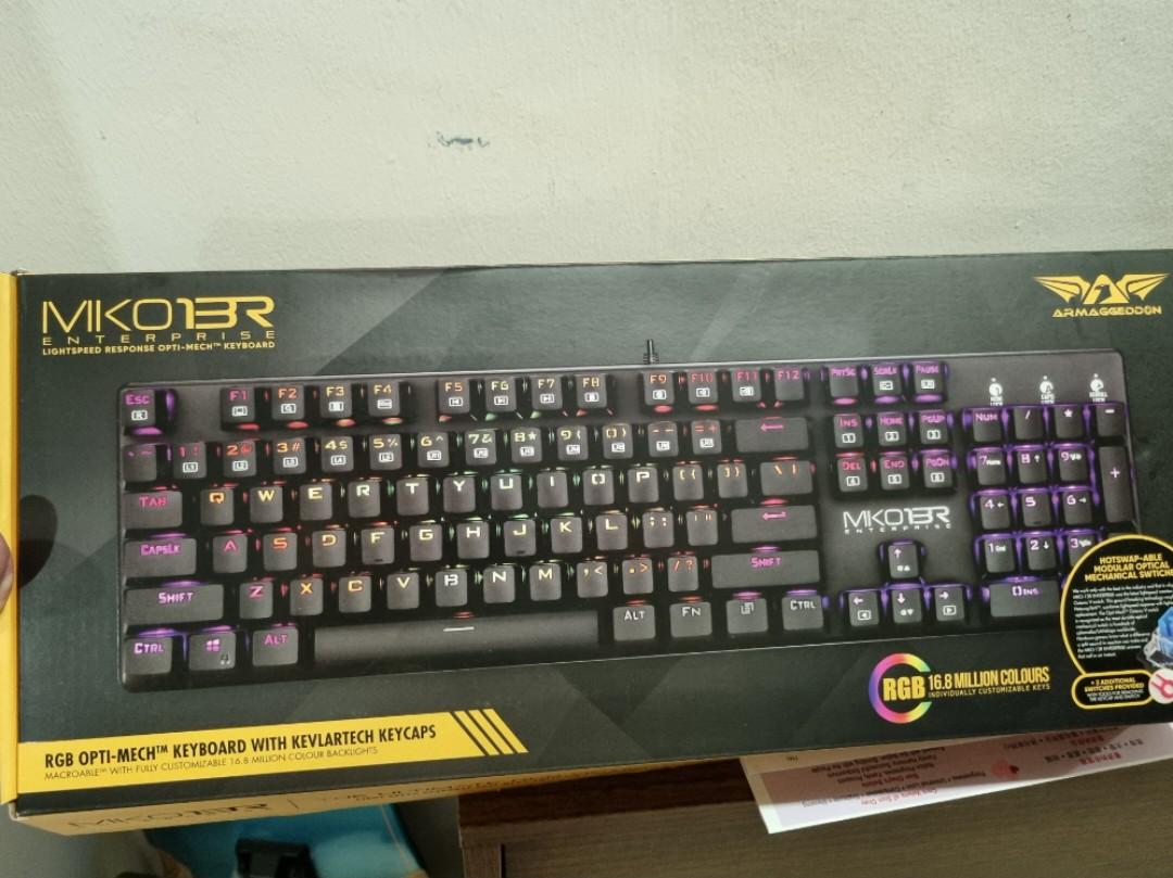 Mechanical Keyboard MKO13R, Computers & Tech, Parts & Accessories, Computer Keyboard on Carousell