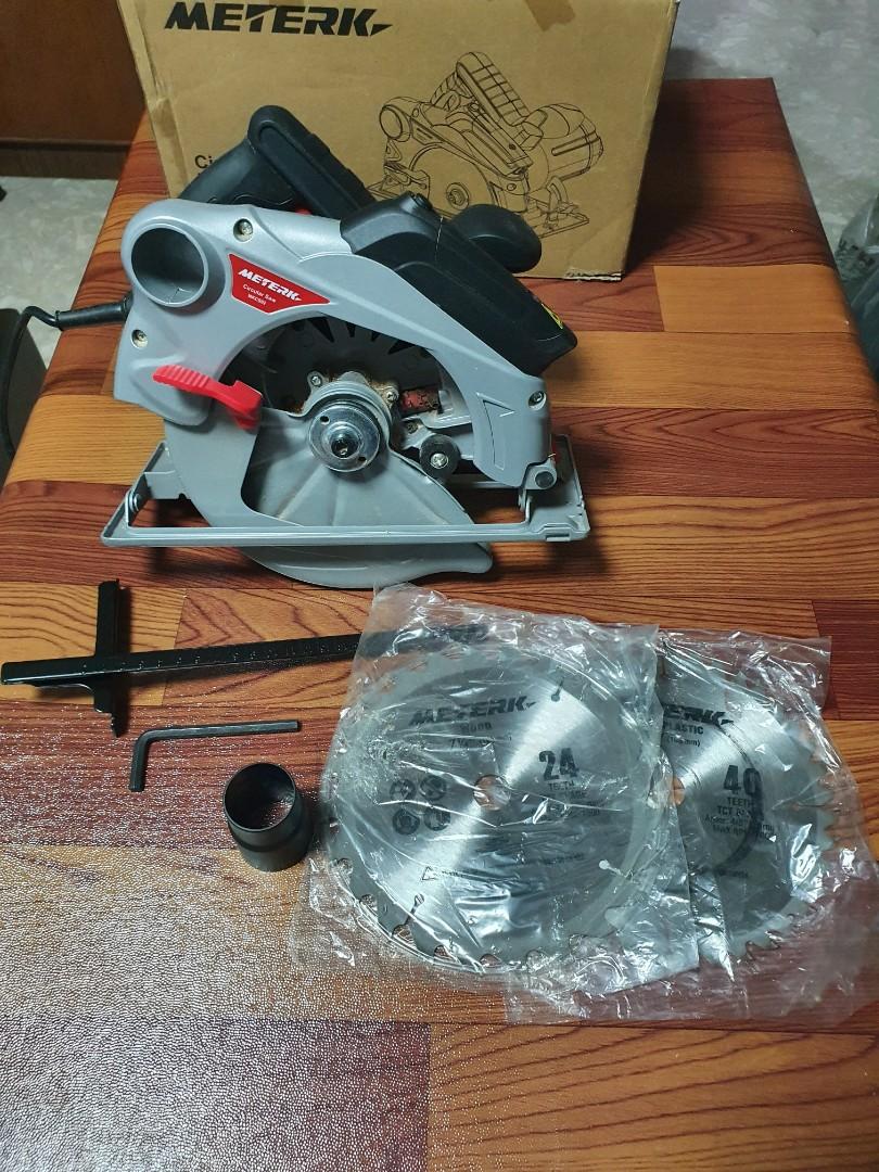 Meterk Circular Saw with Laser (1500W, 4700RPM), Furniture & Home ...