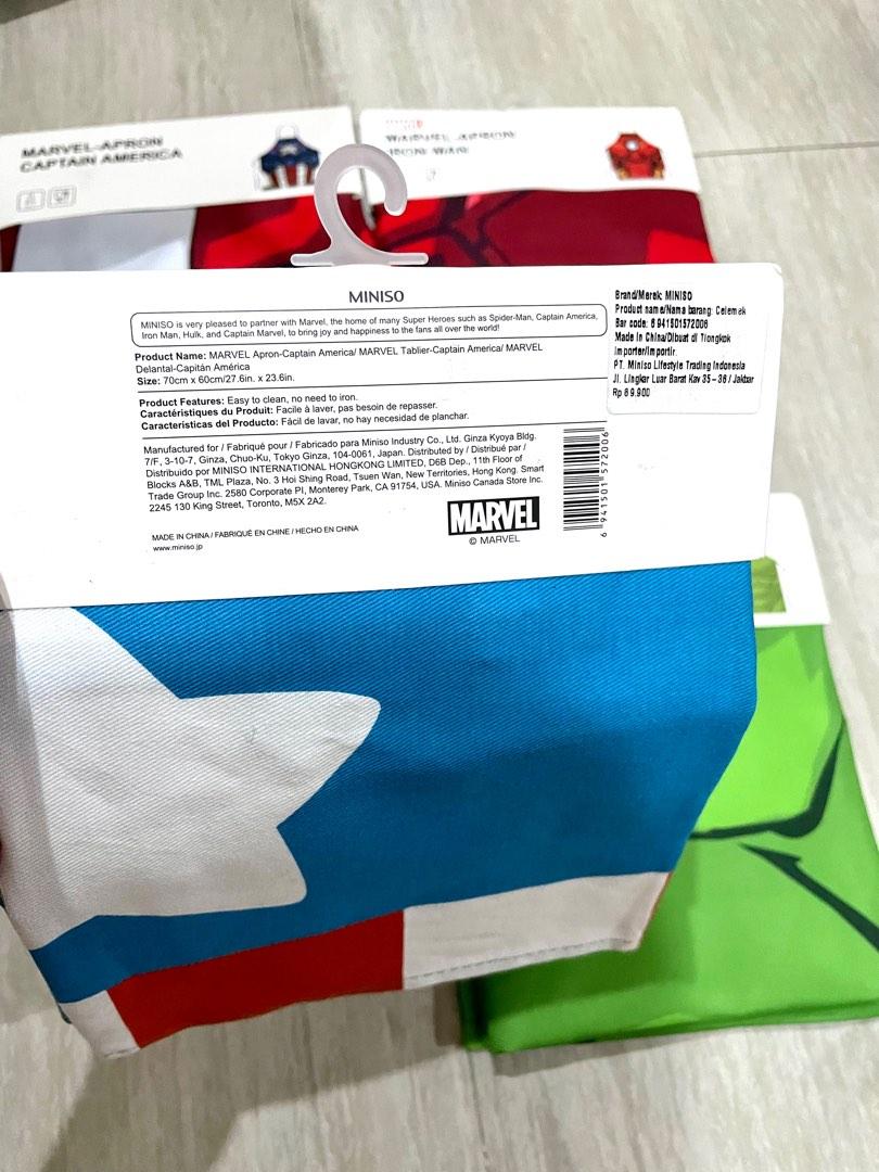 Miniso x Marvel Apron Celemek Dapur Original, Kitchen & Appliances di ...