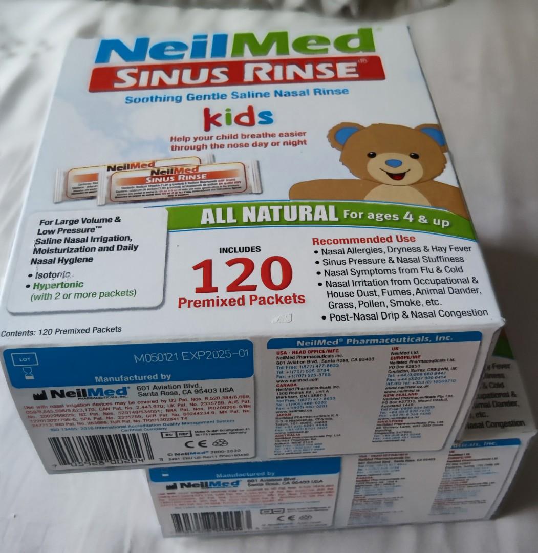 Neilmed Premix Packets 120 sachets, Babies & Kids, Bathing & Changing ...