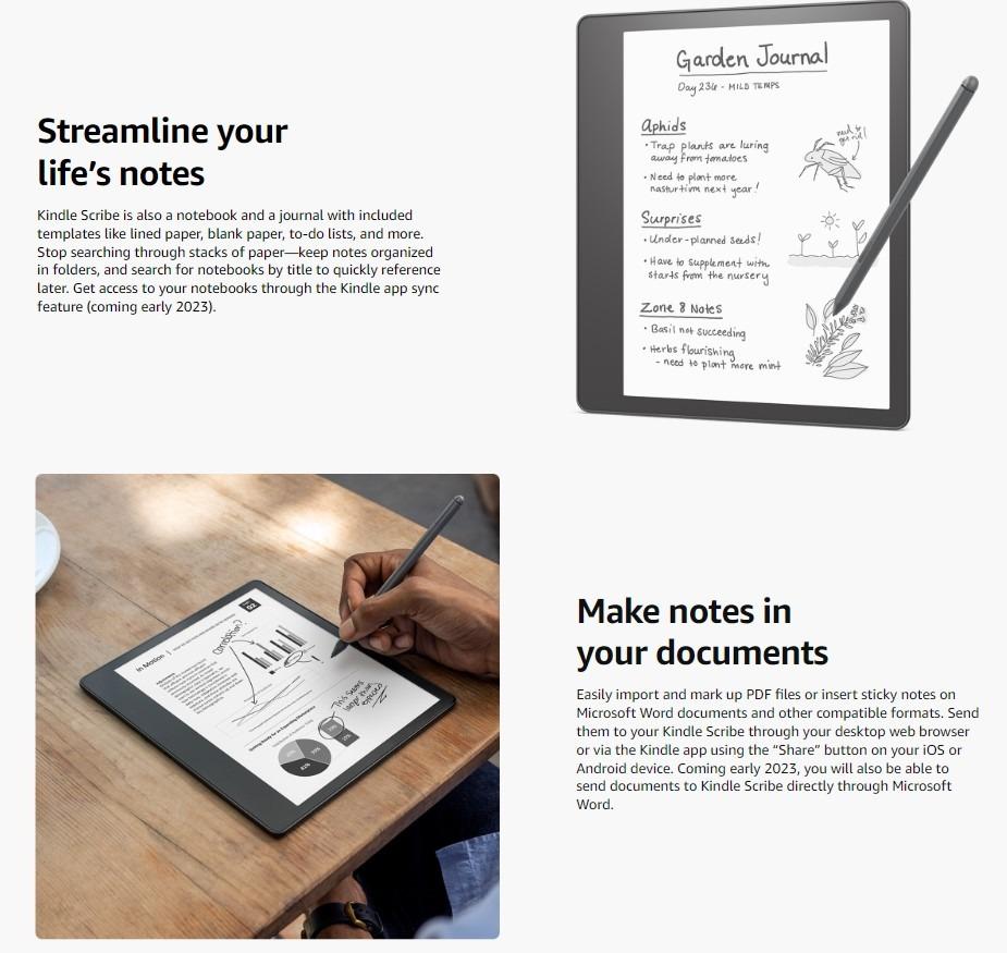 *NEW* Kindle Scribe for reading and writing notes note taking tablet ...