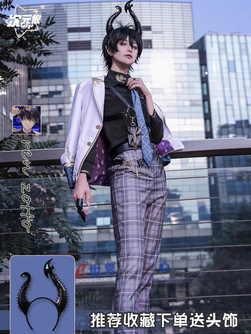 Nijisanji Ren Zotto Full Cosplay [PO], Hobbies & Toys, Memorabilia ...