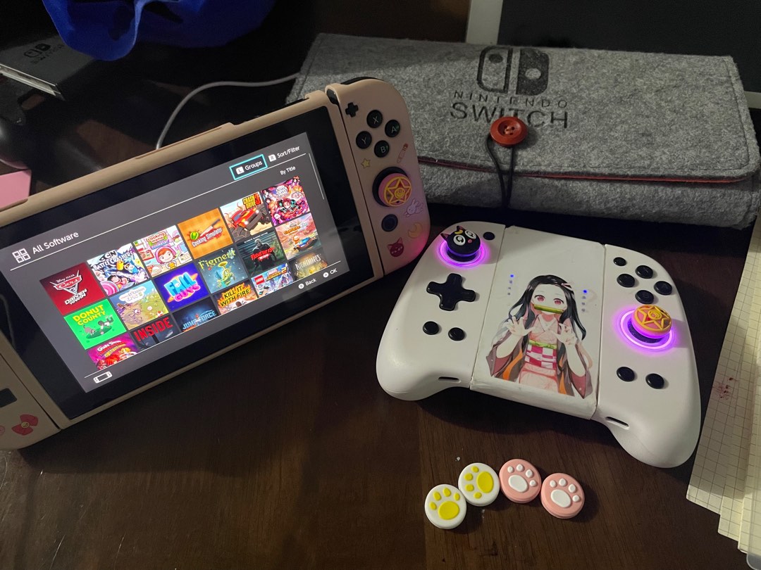 NINTENDO SWITCH v.2 GREY, Video Gaming, Video Game Consoles, Nintendo ...