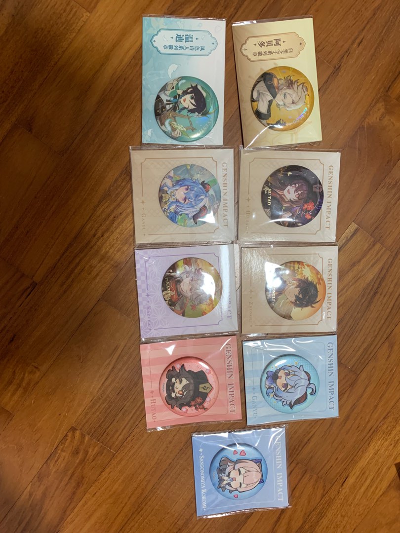 Official Genshin merch badges, Hobbies & Toys, Memorabilia ...