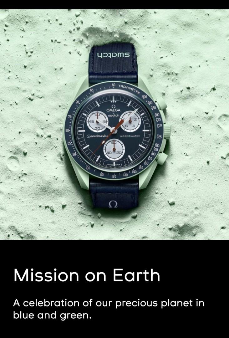Omega x Swatch Moonswatch | Bioceramic | Earth | Mars | Saturn | Pluto ...