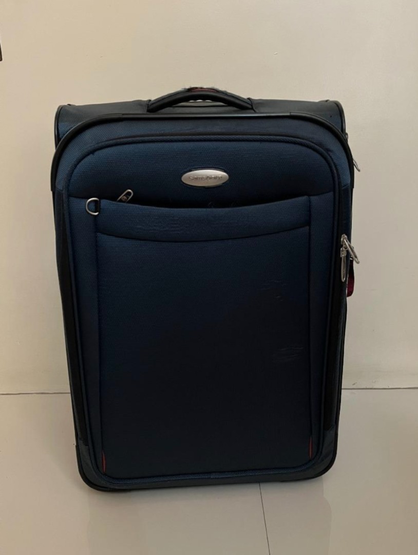 Orig Samsonite 2-Wheel 25" Expandable Navy Blue Luggage, Hobbies & Toys, Travel, Luggage on ...