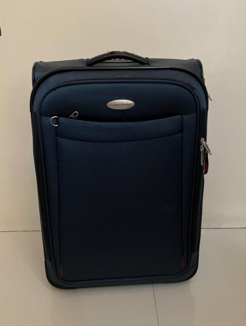 Orig Samsonite 2-Wheel 25" Expandable Navy Blue Luggage, Hobbies & Toys ...