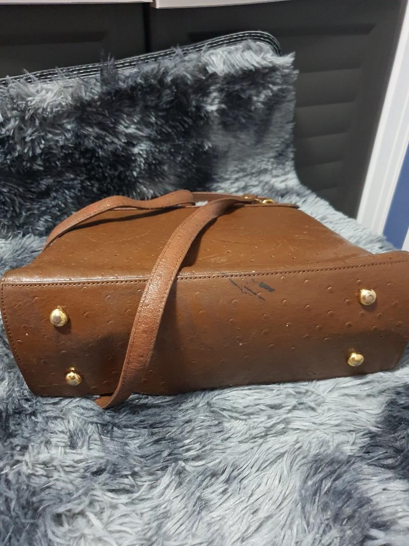 Ostrich skin bags 2 ways kelly bag, Women's Fashion, Bags & Wallets ...