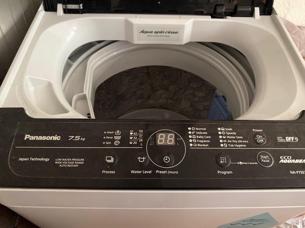 Panasonic 7.5 kg washing machine Japan Technology ALMOST NEW, TV & Home ...